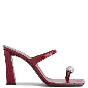 GIUSEPPE ZANOTTI Icon Ring 90 Thong Sandals - Red