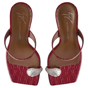 GIUSEPPE ZANOTTI Icon Ring 90 Thong Sandals - Red