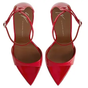 GIUSEPPE ZANOTTI Intriigo 105 Patent Leather Sandals - Red