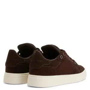 GIUSEPPE ZANOTTI Low-top Suede Sneakers - Brown
