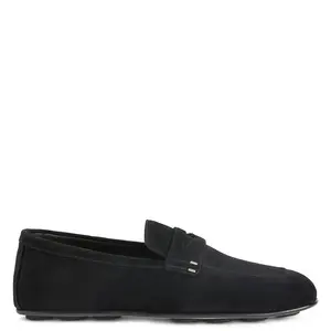 GIUSEPPE ZANOTTI Cristophe Suede Moccasins - Black