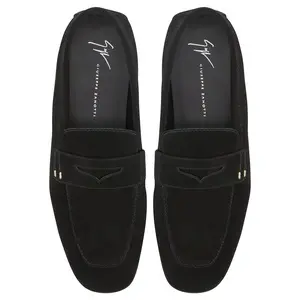 GIUSEPPE ZANOTTI Cristophe Suede Moccasins - Black