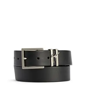 GIUSEPPE ZANOTTI Teodore Leather Belt - Black