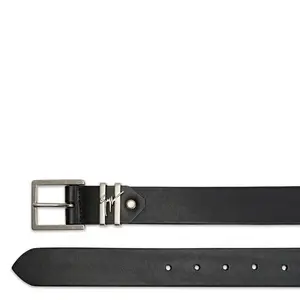 GIUSEPPE ZANOTTI Teodore Leather Belt - Black
