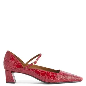 GIUSEPPE ZANOTTI Brita 45 Crocodile-print Mary Jane Pumps