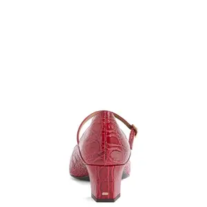 GIUSEPPE ZANOTTI Brita 45 Crocodile-print Mary Jane Pumps
