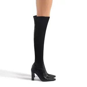 GIUSEPPE ZANOTTI Janiee Stretch 90 Over-the-knee Boots - Black