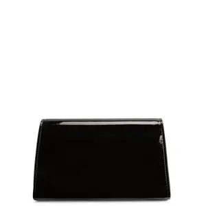 GIUSEPPE ZANOTTI Clutch With Golden Metal Hardware And Chain Strap