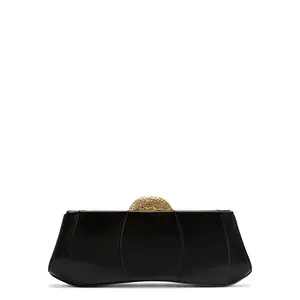GIUSEPPE ZANOTTI Eve Leather Clutch - Black