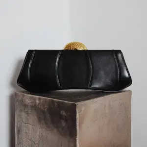GIUSEPPE ZANOTTI Eve Leather Clutch - Black