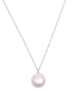 SAPIR BACHAR Sterling Silver Necklace With Freshwater Pendant - Pearl