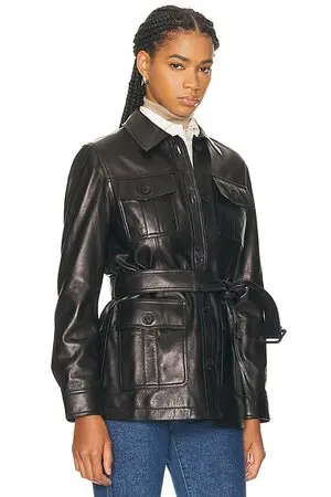 NILI LOTAN Mila Leather Jacket