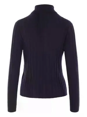 ALLUDE Ribbed Turtleneck Sweater