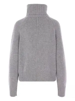 ALLUDE Turtleneck Ribbed Wool-cashmere Sweater
