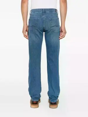 7 For All Mankind Mid-rise Standard Jeans - Blue