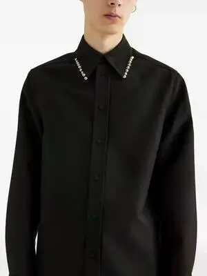 JIL SANDER Beaded-collar Shirt