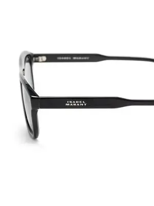 Isabel Marant Logo-engraved Rectangle-frame Sunglasses