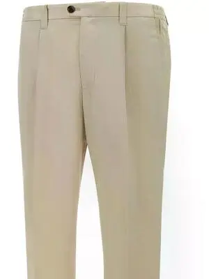 DEVORE INCIPIT Pleated Front Trousers - Neutrals