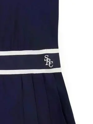 Sporty & Rich Pleated Mini Dress