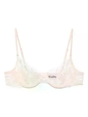 Kiki De Montparnasse Rosette Demi Bra - Neutrals