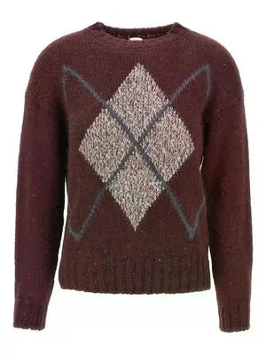 Eleventy Sequin-embellished Argyle Sweater