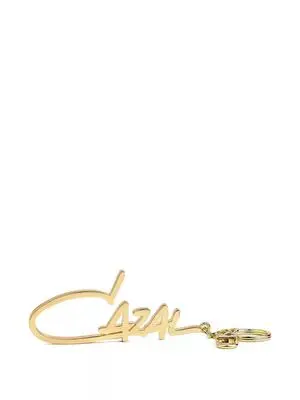Cazal Logo-plaque Keyring - Gold