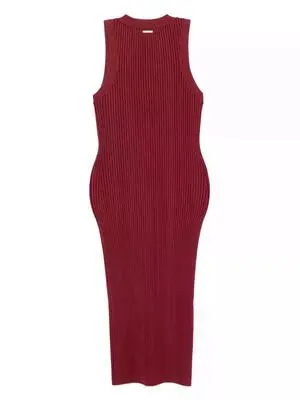 Michael Kors Ribbed Stretch Midi Dress