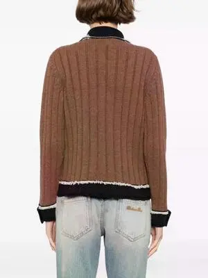 BARRIE Knitted Jacket - Brown