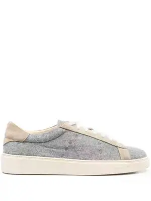 Eleventy Wool-blend Lace-up Sneakers