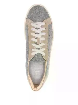 Eleventy Wool-blend Lace-up Sneakers