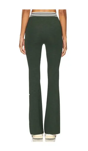 Splits59 Raquel Active Rib Flare Legging In Dark Green