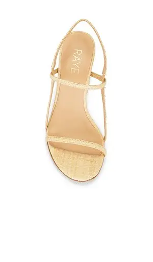 Raye Amit Slingback Block Heel Sandals - Raffia