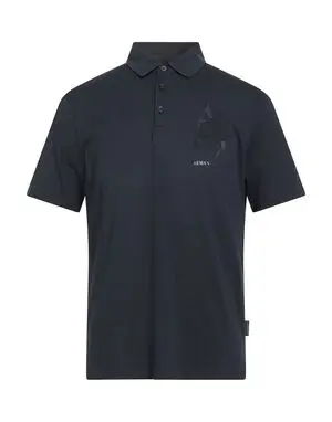 Armani Exchange Polo Shirt Size Cotton, Elastane - Navy