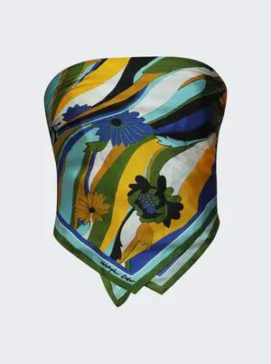 Christopher Esber Acidic Floral Silk Scarf Acid Floral Print - Multi