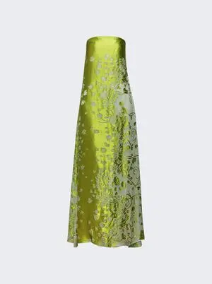 Christopher Esber Strapless Maxi Gown - Green
