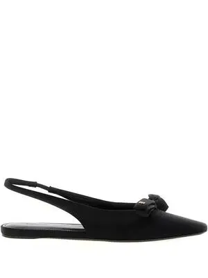 Balenciaga Nano Bow Slingback Flat Pumps