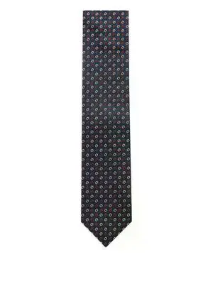 Corneliani Floral Pattern Neck Tie - Blue