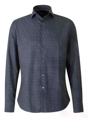 Canali Grid-pattern Shirt