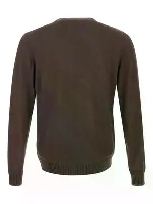 FILIPPO DE LAURENTIIS Crew Neck Wool Sweater - Brown