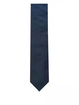 Corneliani Textured Silk Tie - Blue