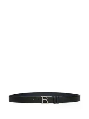 Bally Logo-buckle Leather Belt - Black