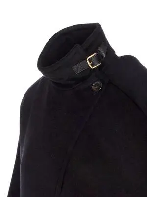 Max Mara Button-fastening High-neck Cape