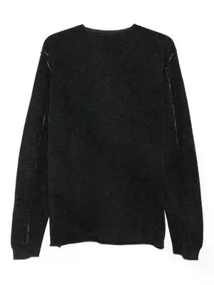 Isabel Benenato Raw-edge Wool Sweater