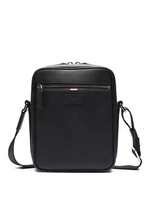Bally Stripe-detail Messenger Bag - Black