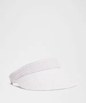 Lululemon Seersucker Check Removable Sweatband Visor - Blister Check Butter Cream Lavender Frost