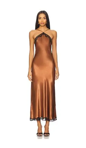 Rixo Harlan Dress - Brown