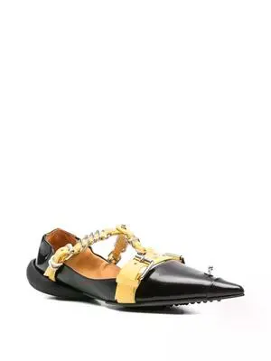 13 09 SR Patsy Pointed-toe Buckled Ballet Flats