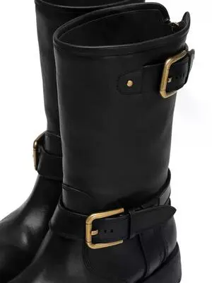 Dolce & Gabbana Buckled Knee-high Boots