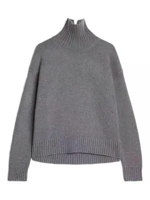 JIL SANDER High-neck Ribbed-cuff Sweater