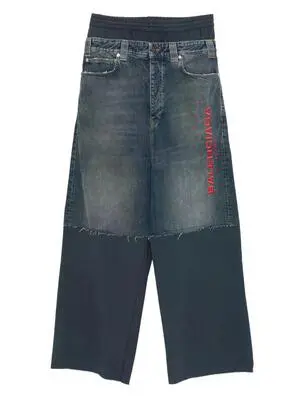 Balenciaga Embroidered-patchwork Trousers